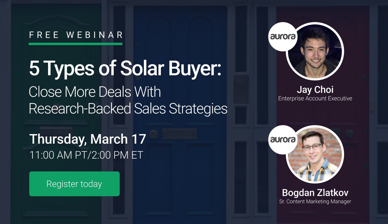 Aurora Solar On Twitter Want To Improve Your Solar Sales Pitch No