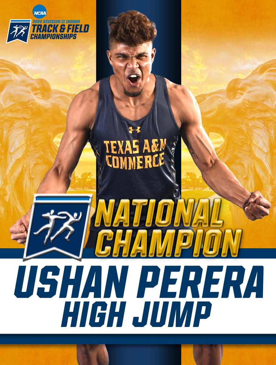Ushan Perera wins the National Championship in the high jump for the second year in a row! : r ...