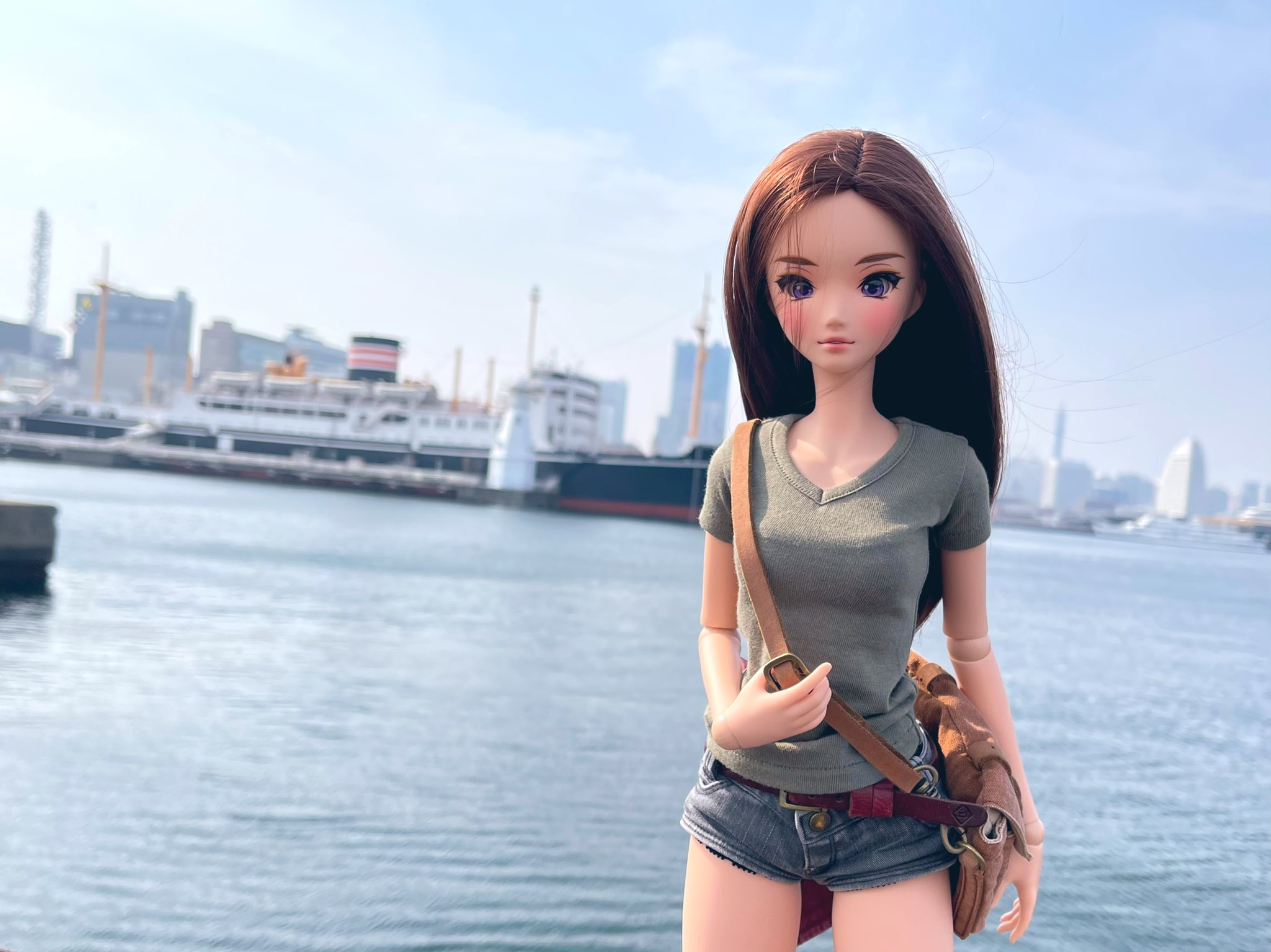 Studio simplex on Twitter: "ガンダム見た後は氷川丸をみて山下公園を散策 #smartdoll #スマートドール…