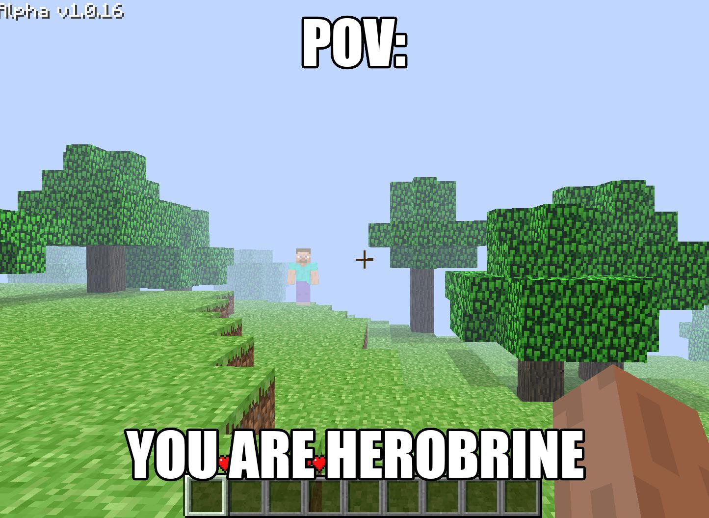 Minecraft Herobrine Memes They Called Him A Hero…