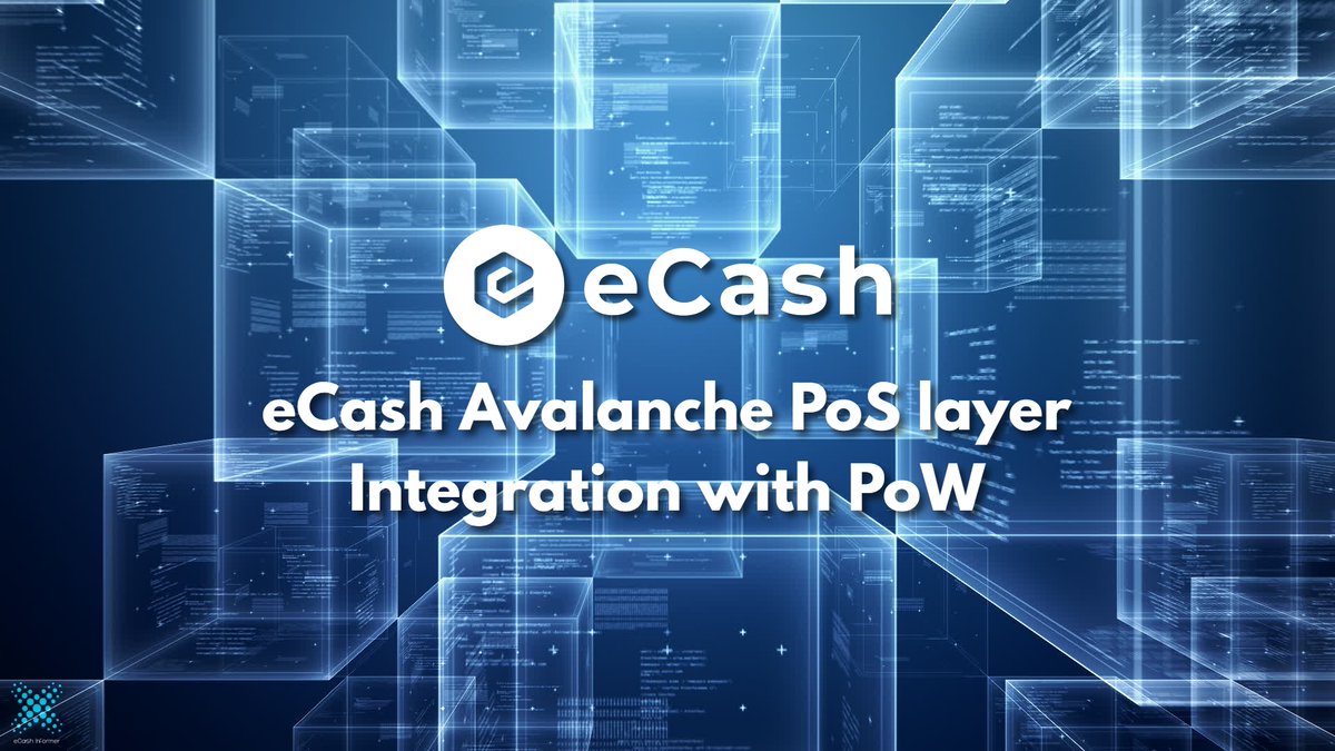New Thread: eCash Avalanche PoS Layer Integration with PoW : r/ecash