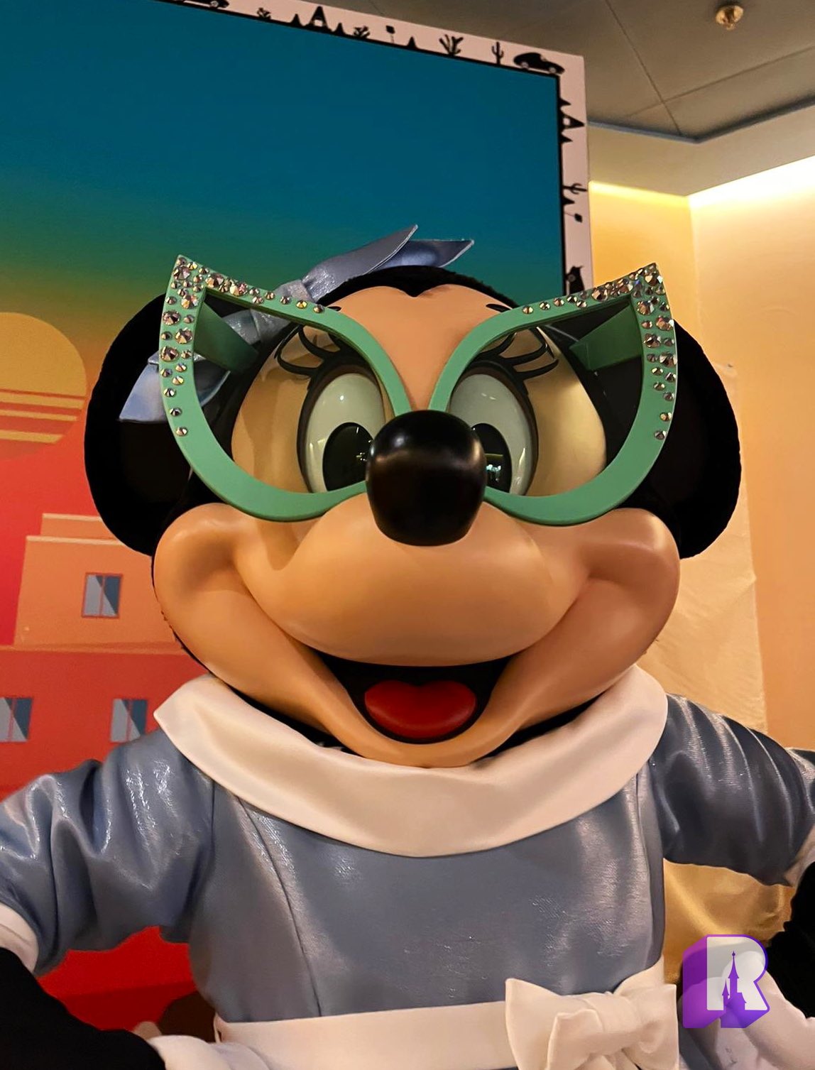 Mickey Mouse Wearing Glasses