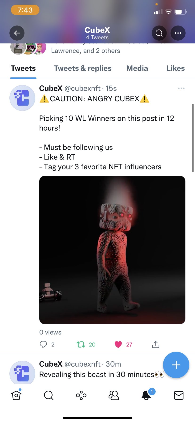 CubeX on Twitter: "⚠️CAUTION: ANGRY CUBEX⚠️ Picking 10 WL Winners on this post in 12 hours ...