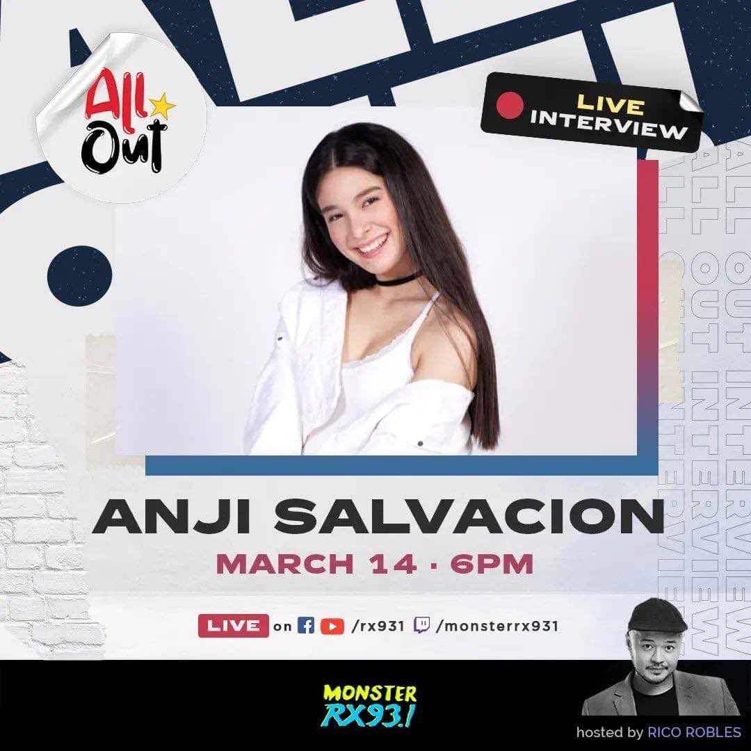 Star Magic on Twitter: "We'll be having Singing Sweetheart Anji Salvacion on #AllOut, March 14 ...