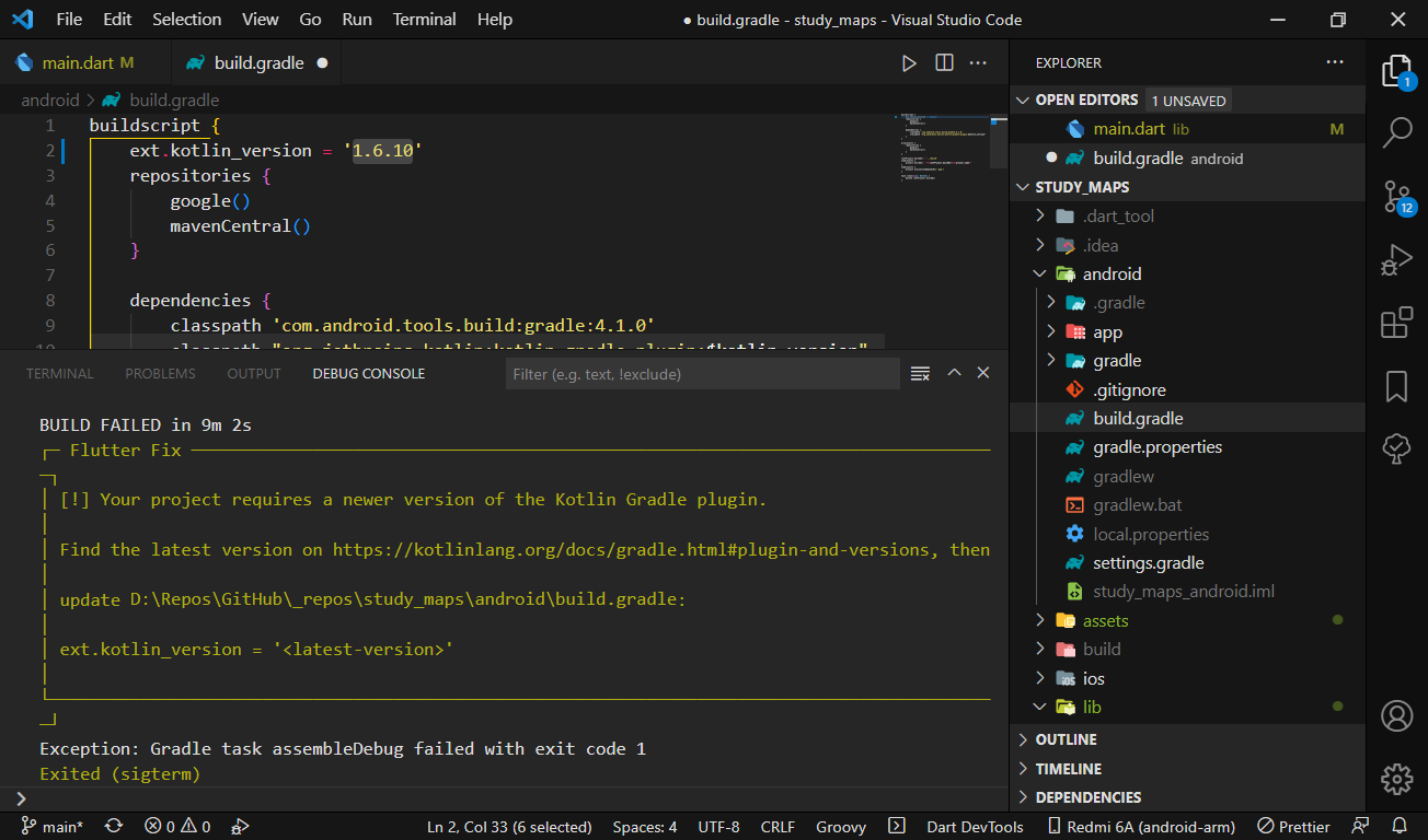 ext.kotlin_version = error en Flutter - Stack Overflow en español ext.kotlin_version = error en Flutter - Stack Overflow en español