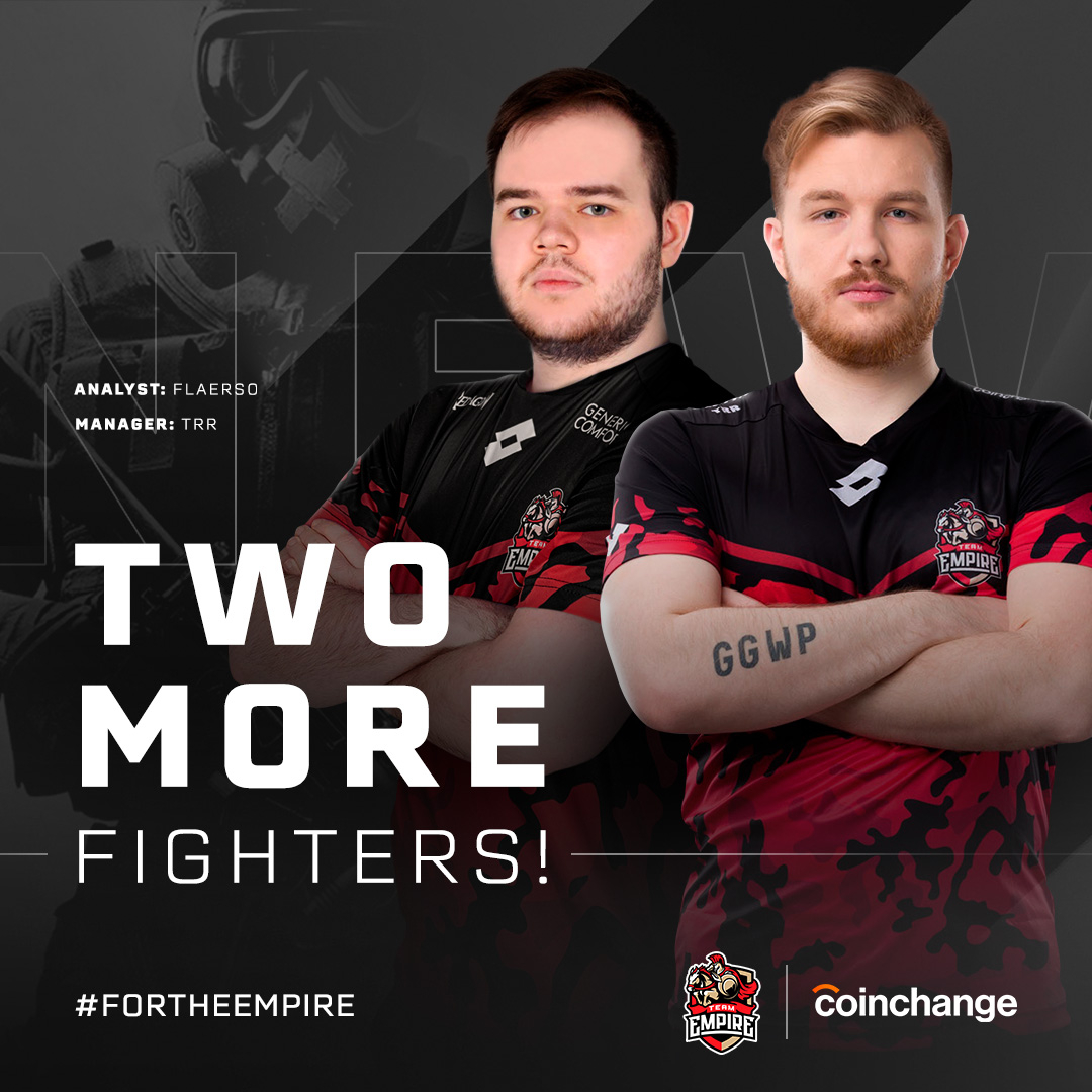 [Team Empire] TRR and Flaers0 join as Manager and Analyst respectively ...
