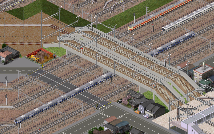 鹿せんべい on Twitter: "#simutrans 行き交う優等列車…