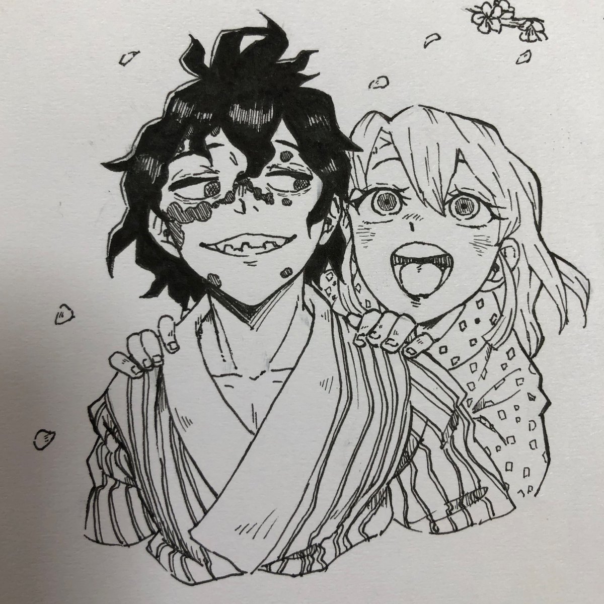 鬼滅の刃「結構前だけど遊郭編面白かった! 次も楽しみねぇ 」|kani-me2の漫画