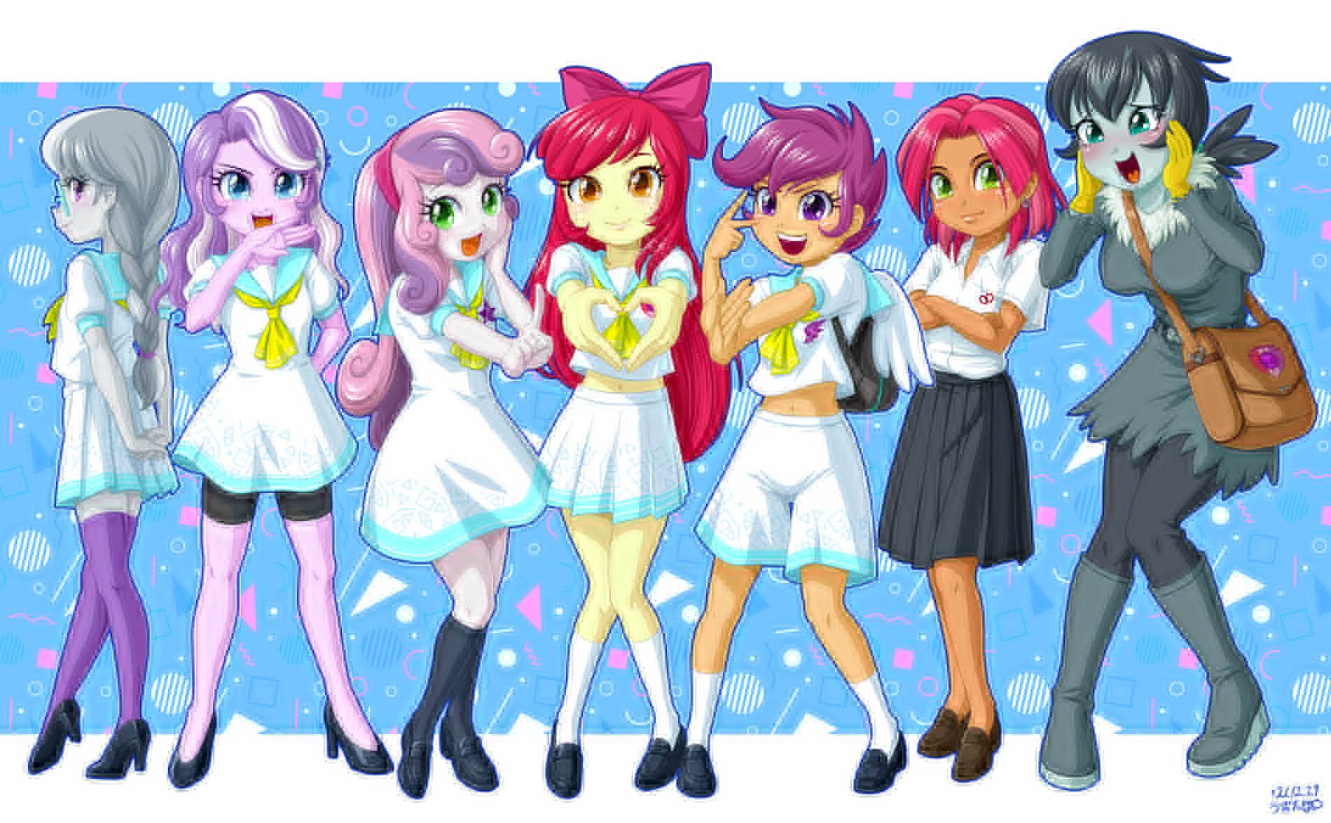 Apple Bloom Sweetie Belle And Scootaloo Human