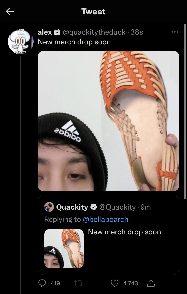 Quackity Updates On Twitter Priv Tweet New Merch Drop Soon рџ ђ Https
