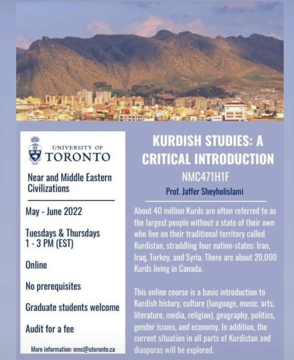 'Kurdish Studies: A Critical Introduction' course at University of ...