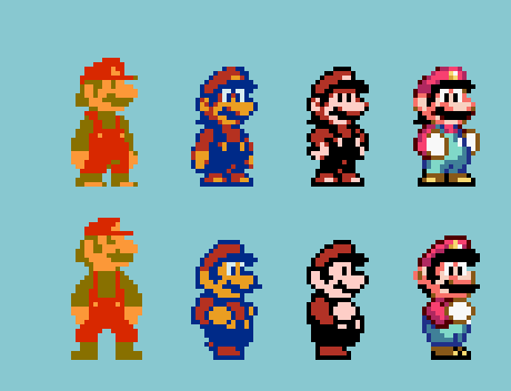 Mario Sprite Sheet 8 Bit