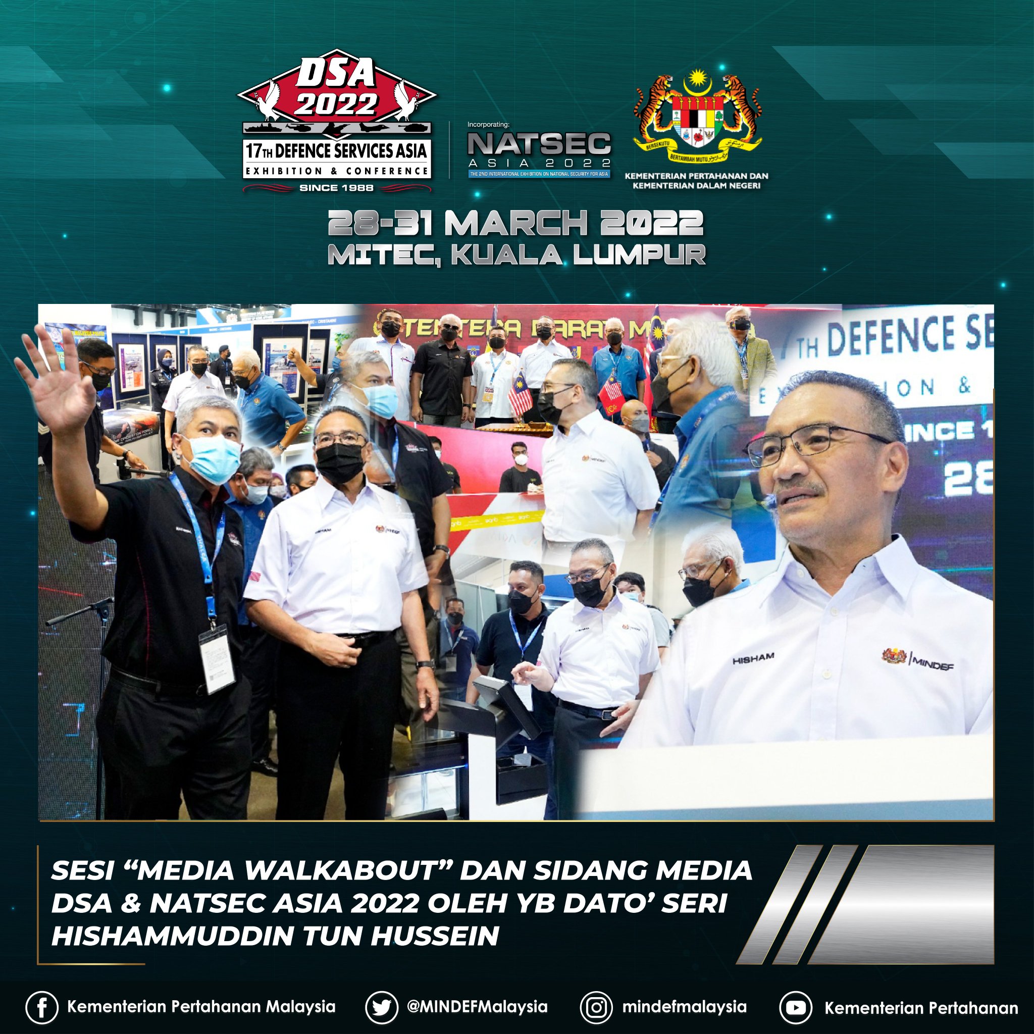 MINDEF Malaysia on Twitter: "DSA 2022: KE ARAH ERA BAHARU PERTAHANAN DAN KESELAMATAN https://t ...