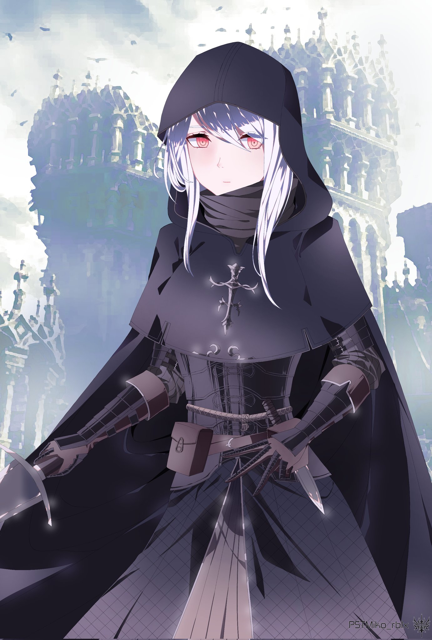 Anime Cloaked Girl