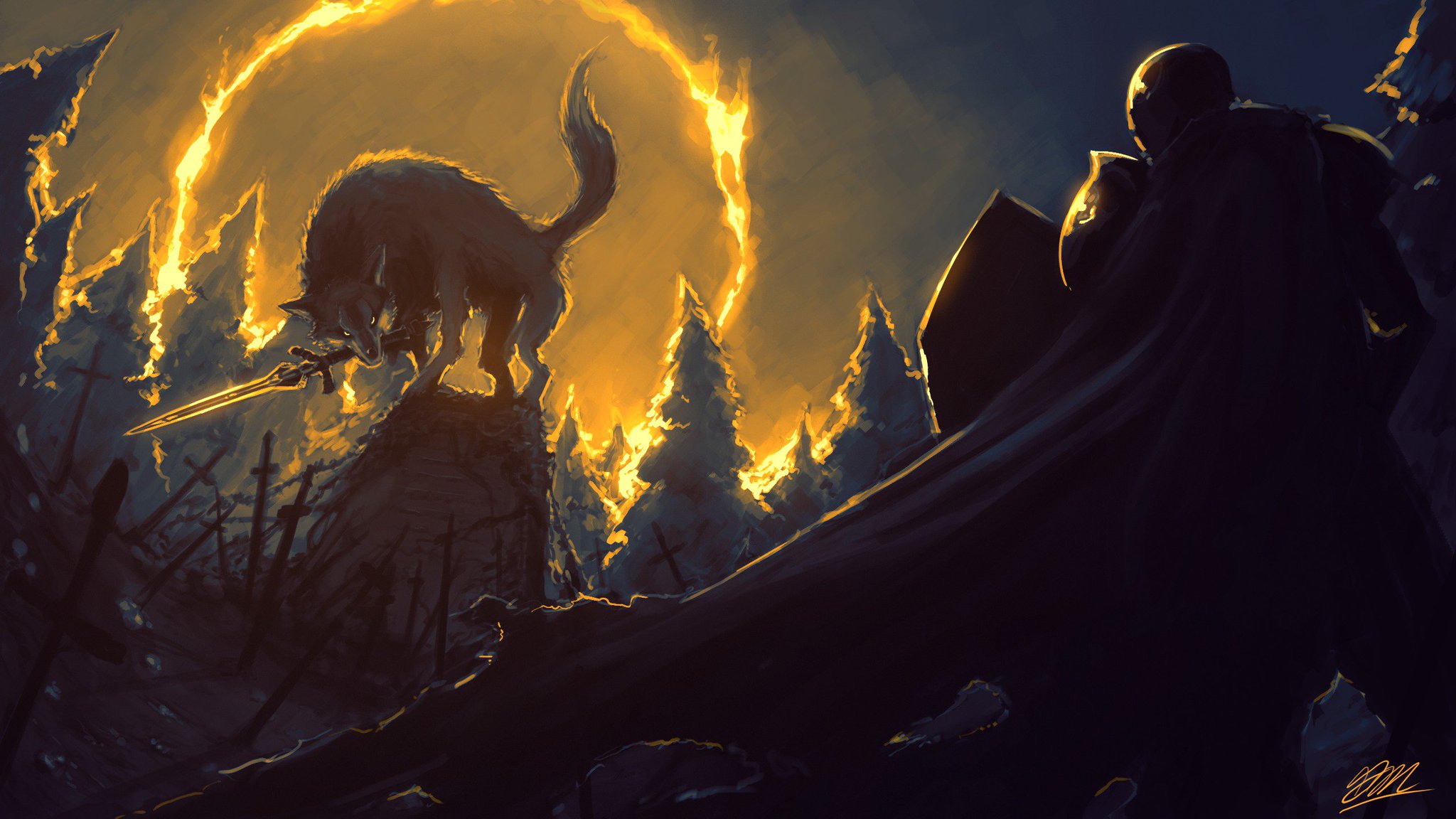 Dark Souls Sif Fan Art