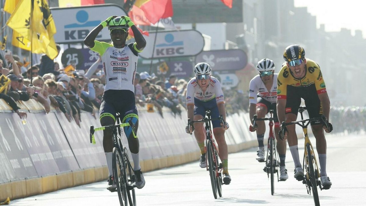 Biniam Girmay becomes first Eritrean to win cycling World Tour race : r ...