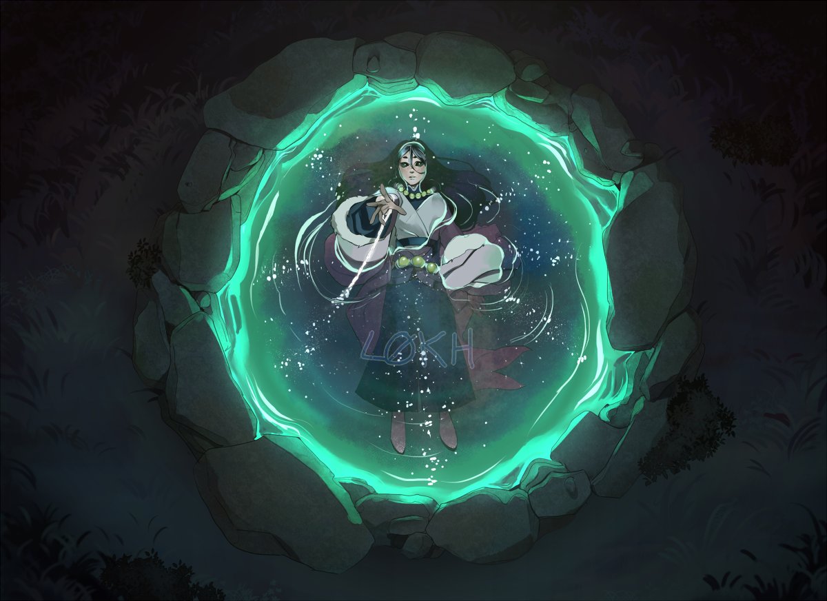 「commission for @larkspir ! thank you ^u^」|honkey donk 🌱のイラスト