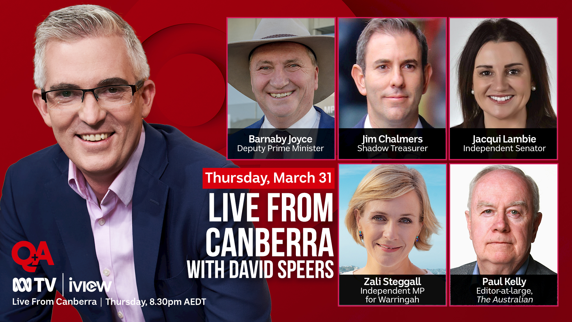 Qanda On Twitter This Week Q A Is Live In Canberra For A Federal