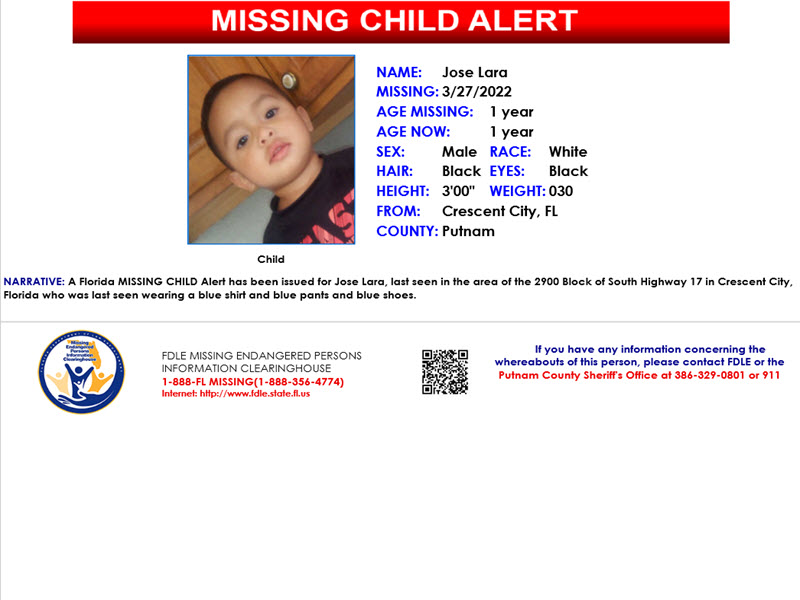 FDLE on Twitter: "Please share this post! A Florida MISSING CHILD Alert has been issued for 1 ...