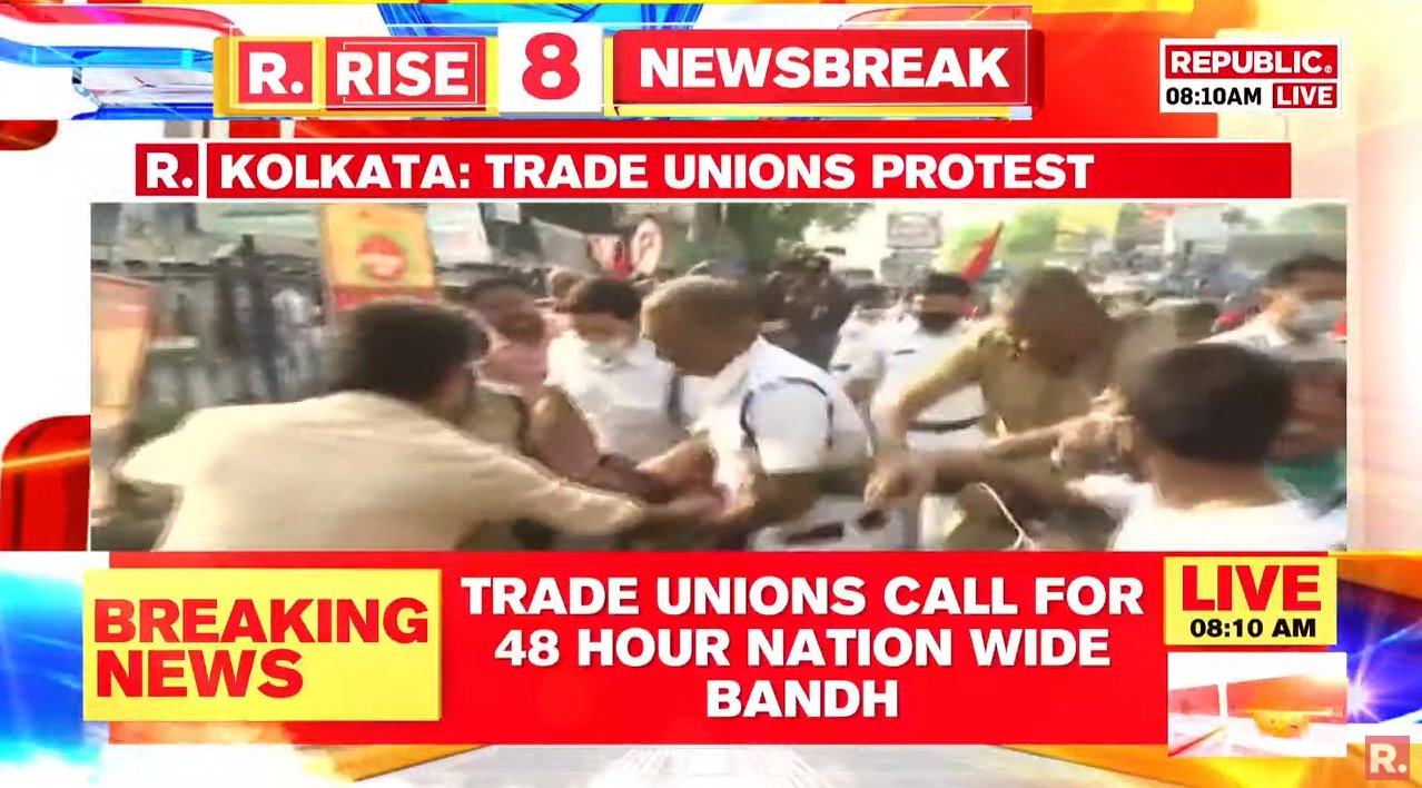 Republic On Twitter Breaking Scuffle Breaks Out Between Police And