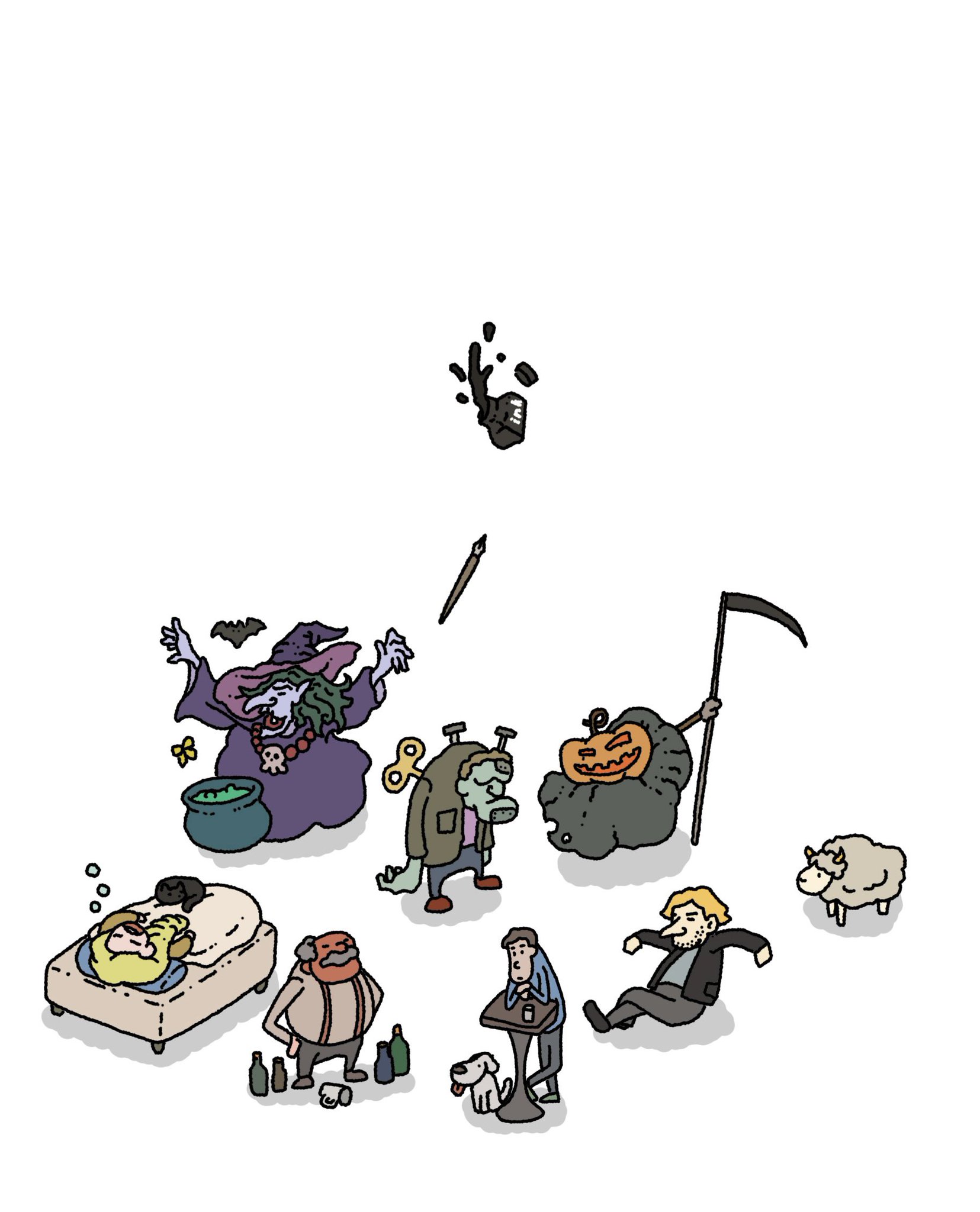 gozz/ごず🏝絵本『無人島漂着100日日記』発売中 on Twitter: "らくがき https://t.co/qwtK0MdyIJ" / Twitter