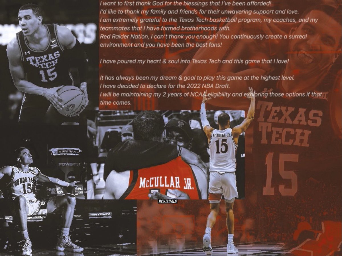 Kevin McCullar declares for the NBA draft while maintaining his college ...