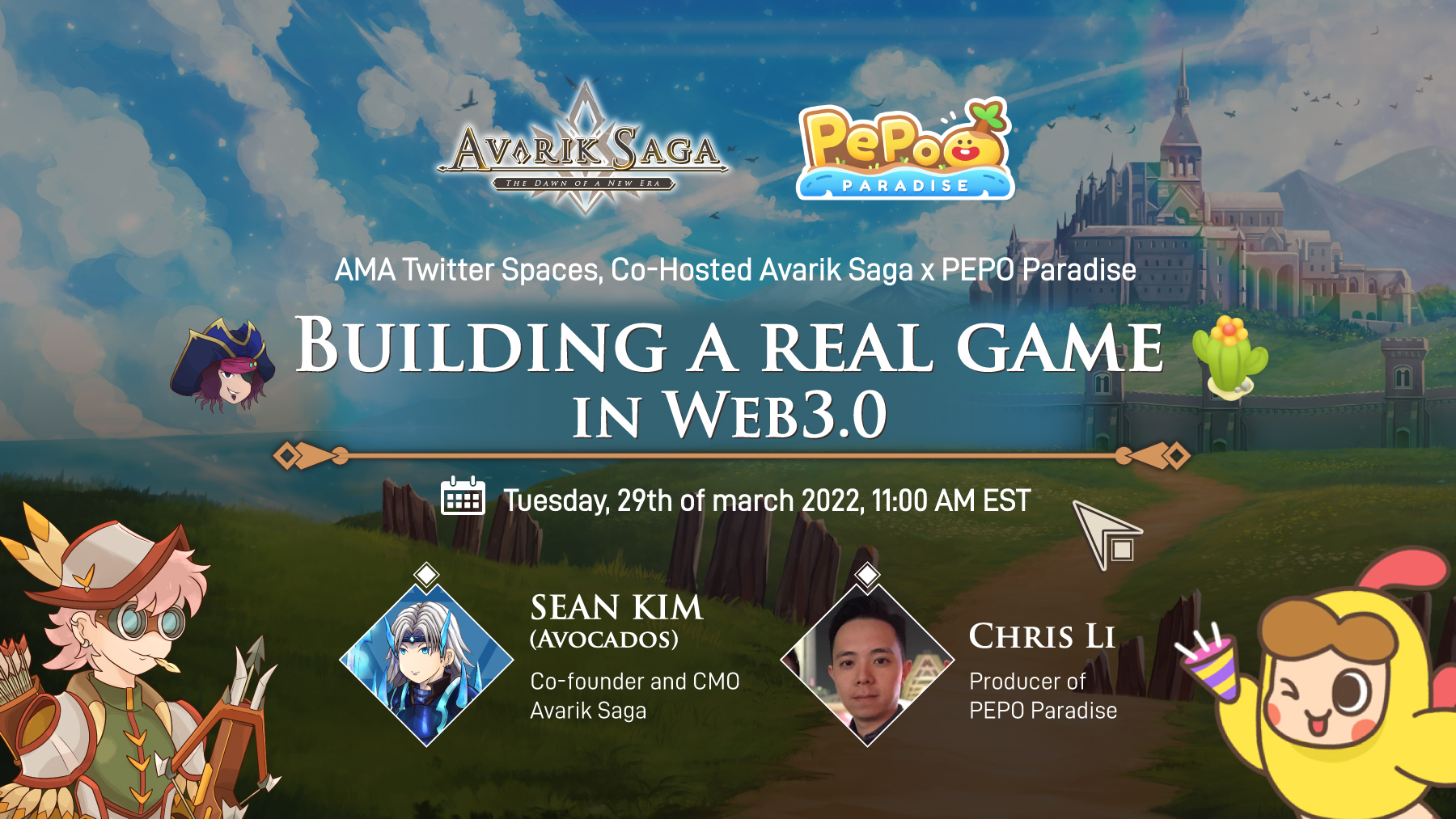 Avarik Saga NFT on Twitter: "Join @avariksaga and @PepoParadise to go over how to build a real ...