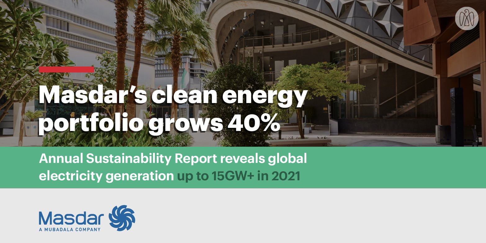 مكتب أبوظبي الإعلامي on Twitter: ".@Masdar has strengthened support for ...