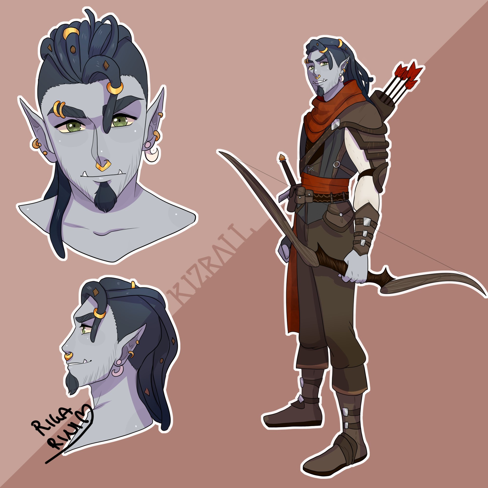 Orc Ranger Dark Sword Miniatures Visions In Fantasy Half Orc