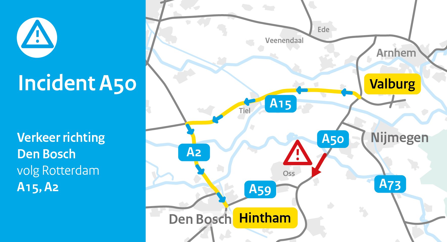Rijkswaterstaat Verkeersinformatie on Twitter: "De vrachtwagen moet worden geborgen. Vanwege de ...