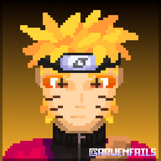 Pixel Art Minecraft Naruto