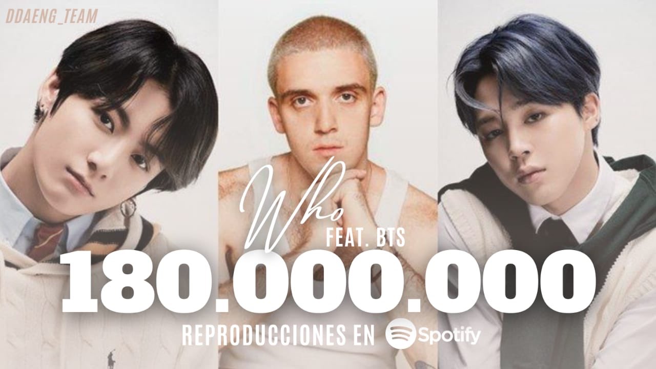 Ddaeng Support Team⁷ on Twitter: "'Who' de Lauv feat. #BTS ha superado 180 Millones (+180.144. ...