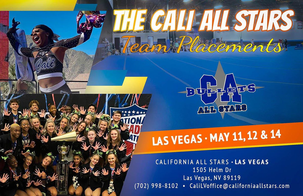 California All Stars Cheerleading Logo