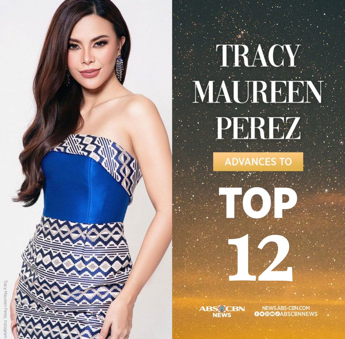 ABS-CBN News Channel on Twitter: "Let's go, Tracy! PH bet Tracy Maureen Perez advances in the ...
