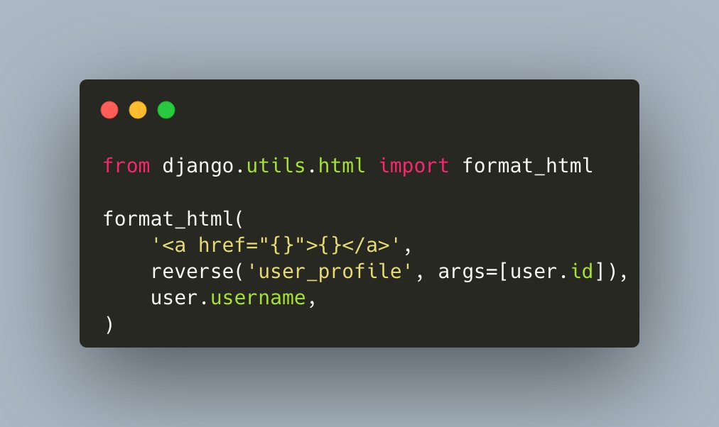 Adam Johnson On Twitter π§ If You Need To Generate Html Within Python In Django Use Its Format