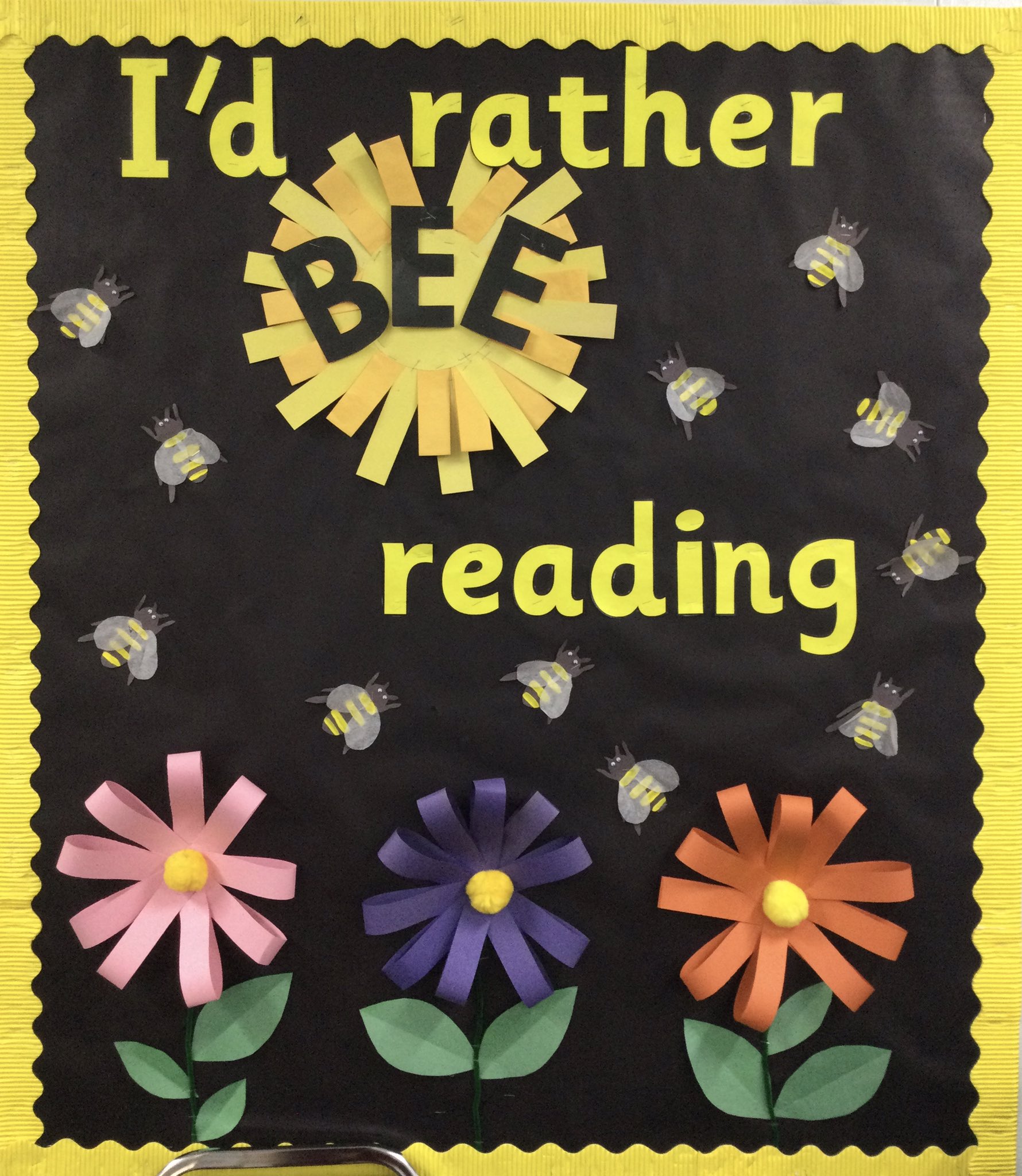 Spring Library Bulletin Board