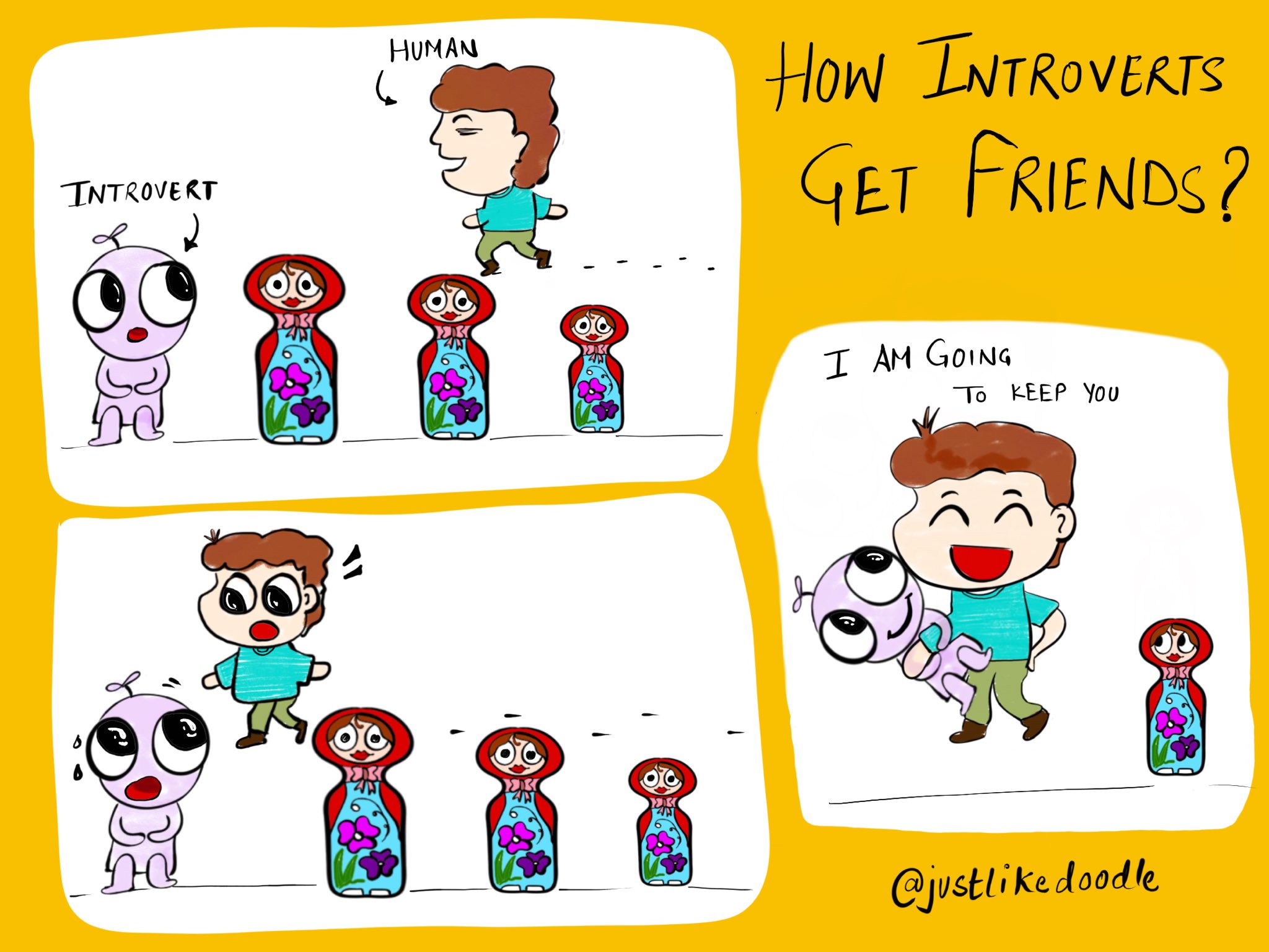 Introvert Vs Extrovert Comic