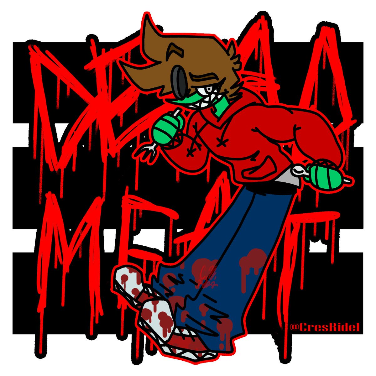 「gnashes teeth [#Eddsworld #Tord #Eddswo」|Cres :) 🎗のイラスト