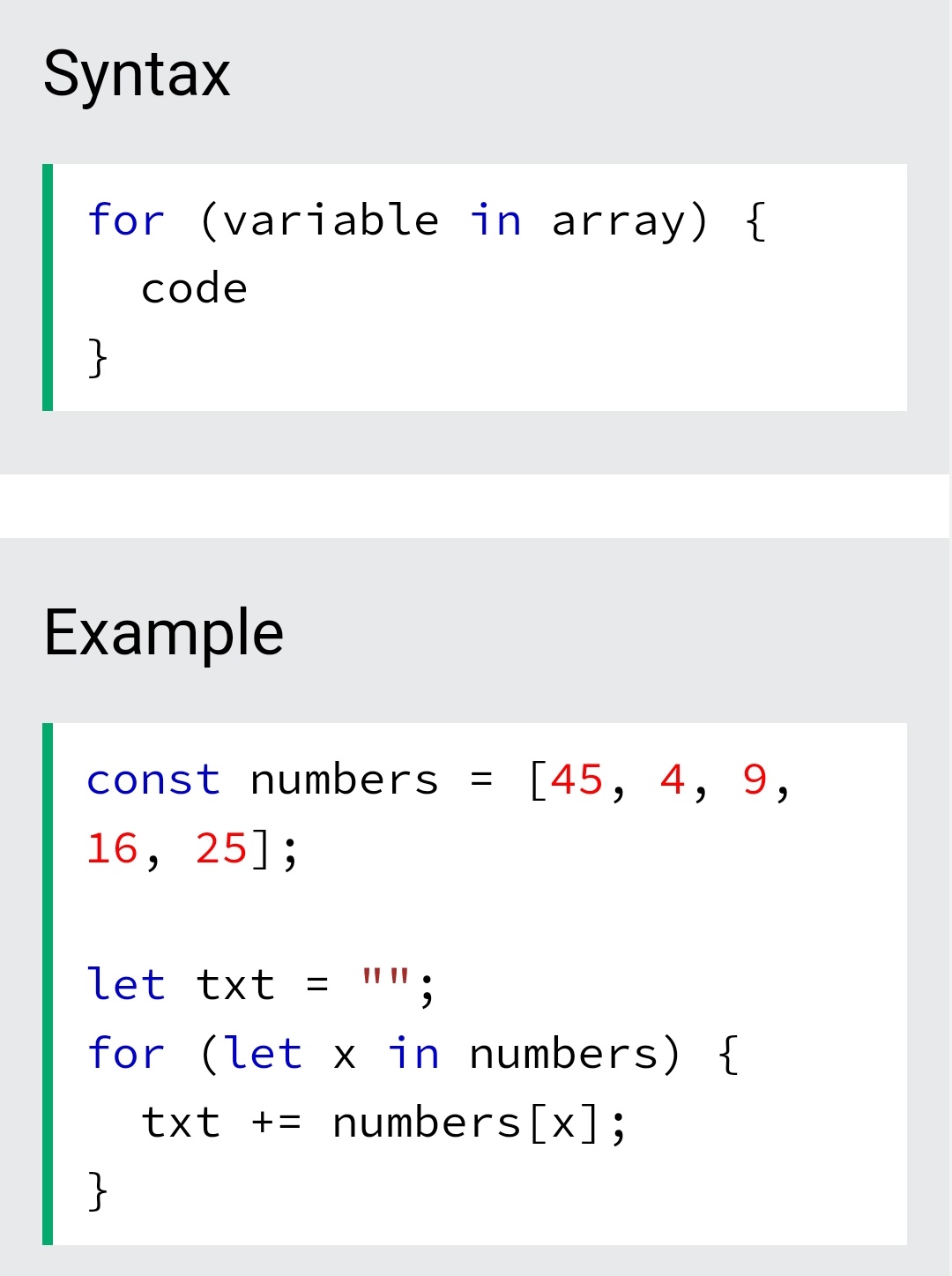 Kathy On Twitter 📯 For In Loop The For In Loop Iterates Over An Object Each Iteration Returns