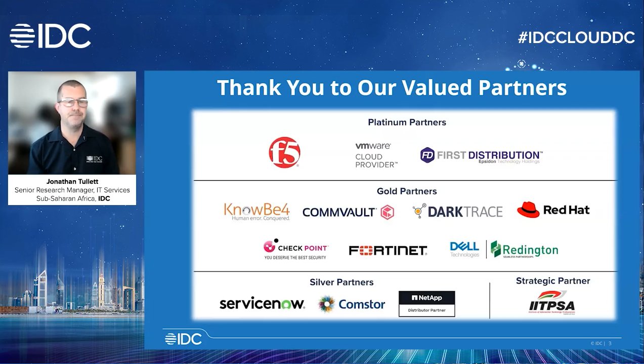 IDC | MEA on Twitter: "Thank you and welcome to our partners to @IDC Cloud and Datacenter ...