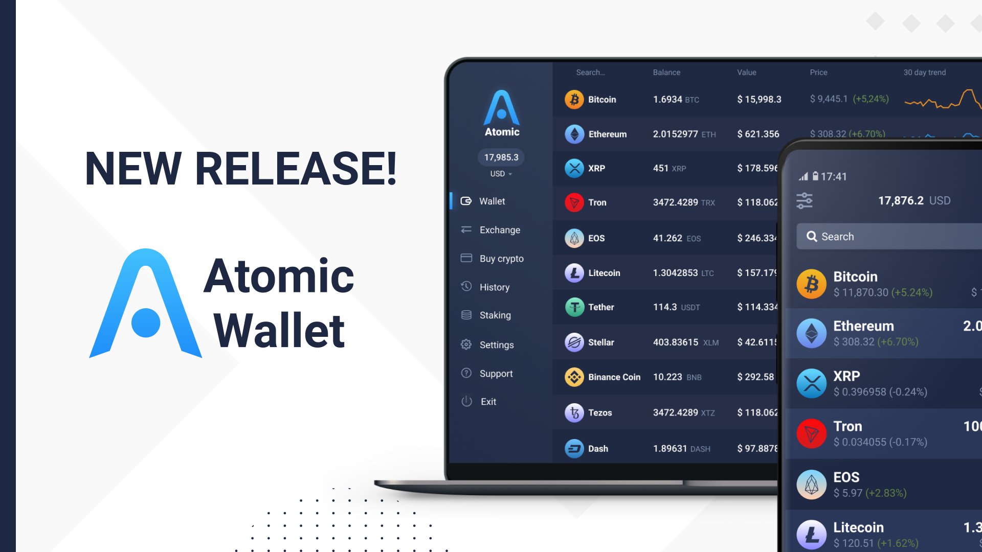 AtomicWallet.io on Twitter: "Desktop 2.42.1 & Android 0.84.1 are out!⚡️ – Optimized to load ...