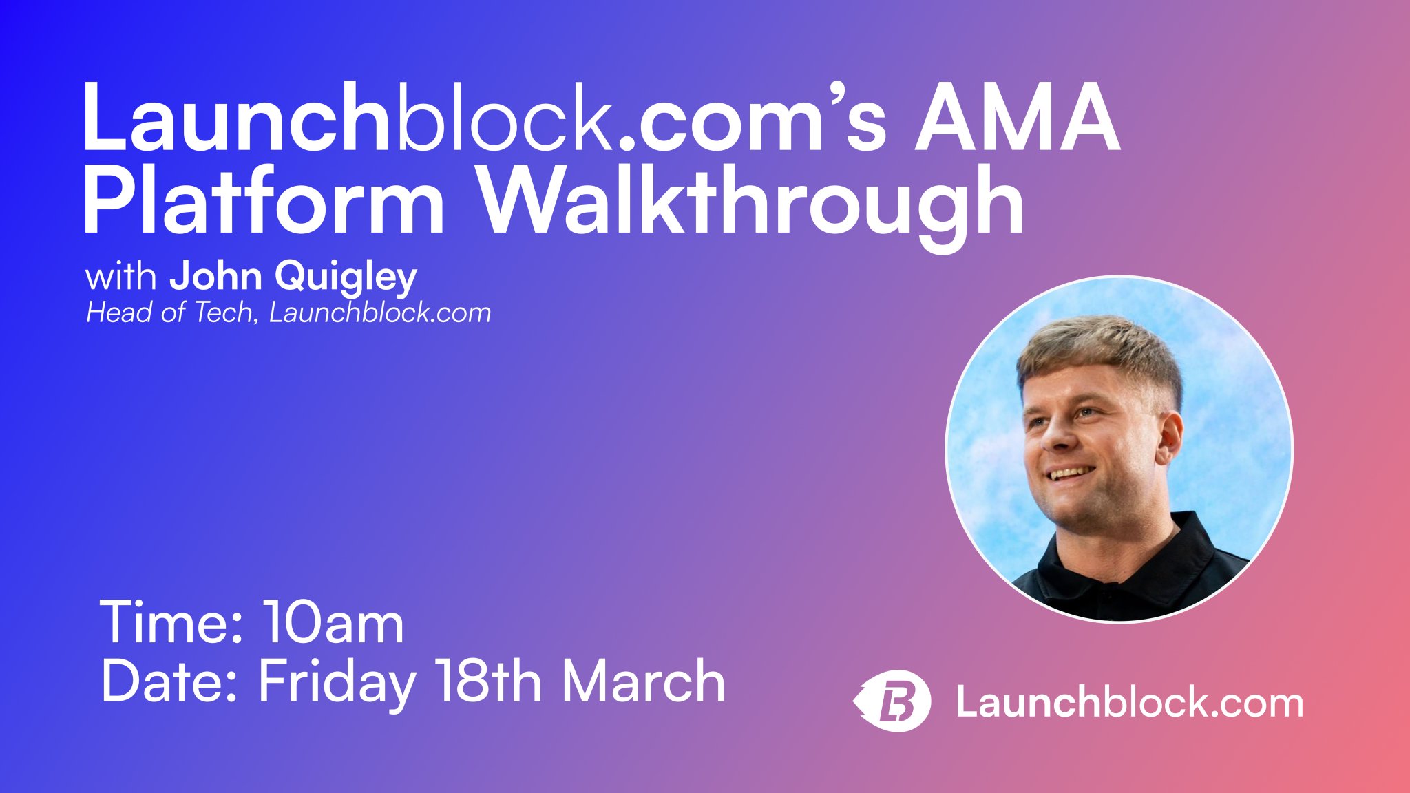 Launchblock.com on Twitter: "Please join us tomorrow on Telegram for a special AMA with our own ...