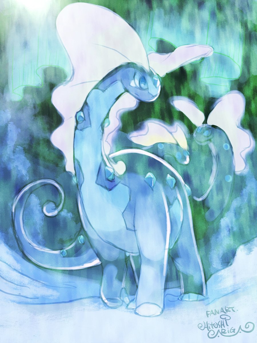 pokemon (creature) no humans solo full body standing signature closed ...