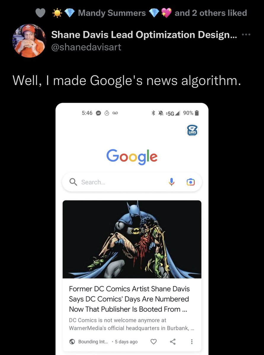 Shane Davis doesn't know how personalized news algorithms work : r ...
