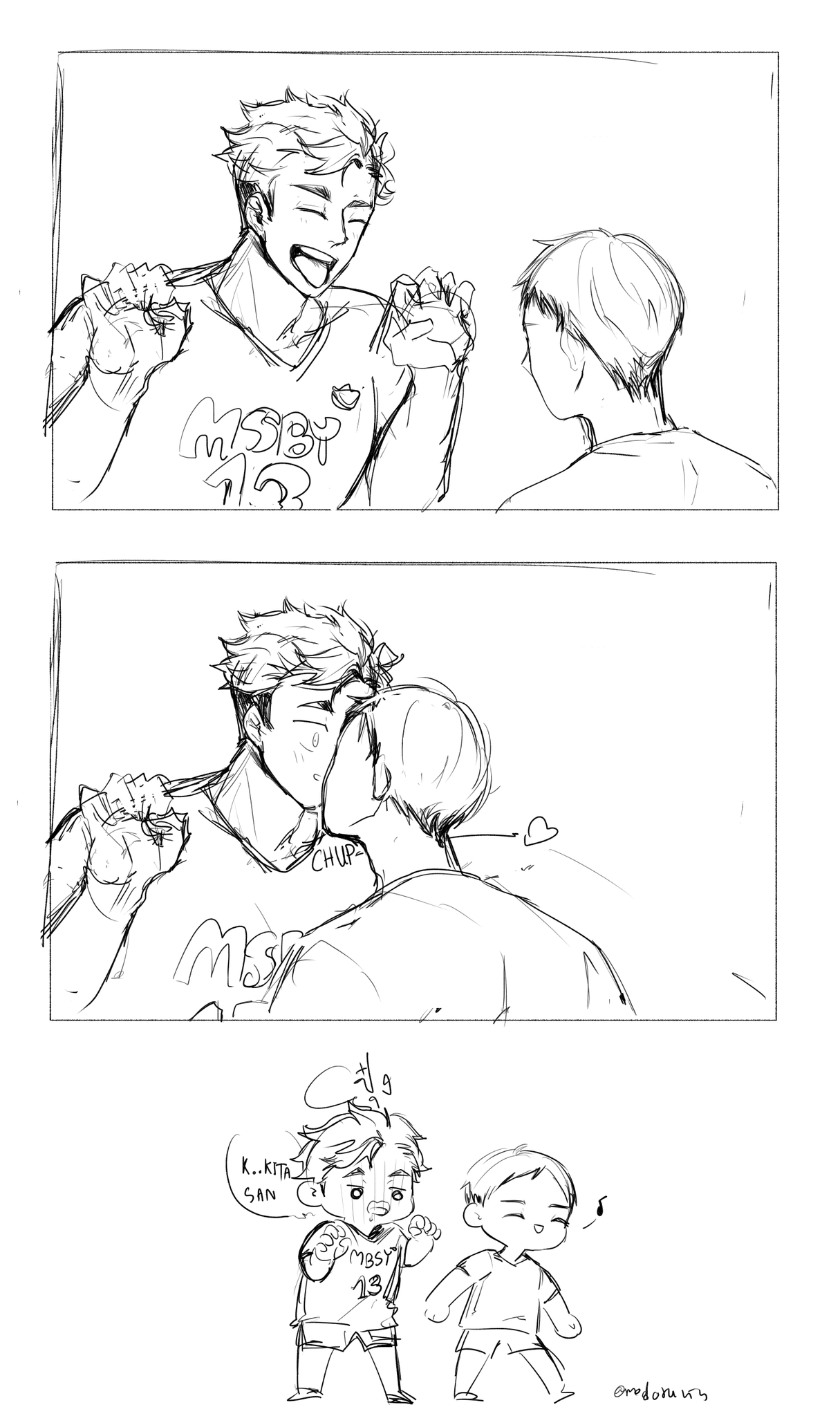 modoru🐥•busy on Twitter: "chup∿ 🍮🌾 #AtsuKita https://t.co/ibUQq0Qf0g" / Twitter