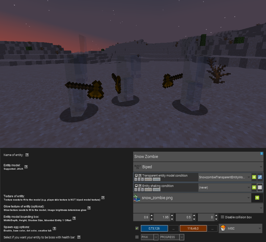 Pylo on Twitter: "#MCreator 2022.1 will add support for transparent entity models and shaking ...