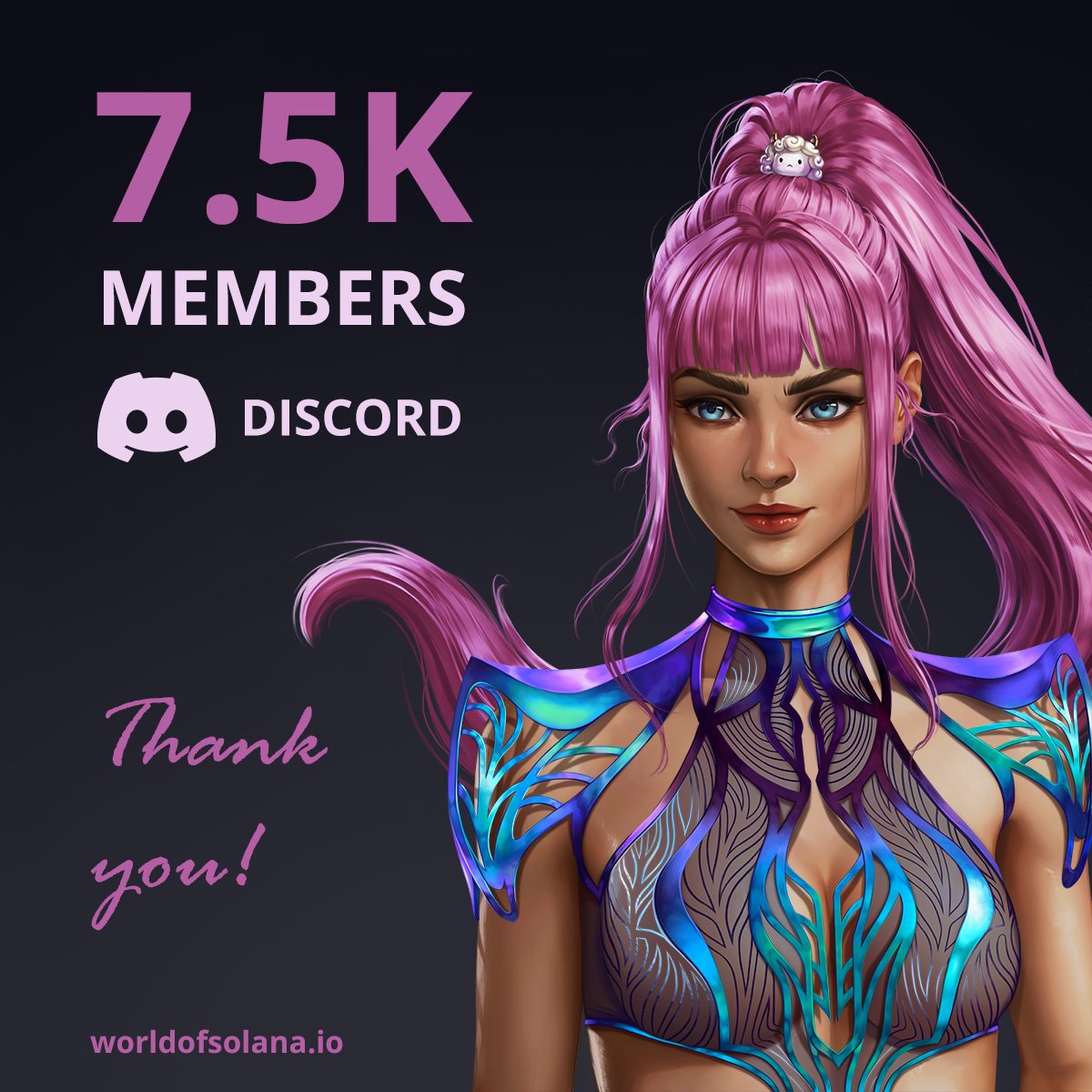 World Of Solana on Twitter: "We have reached 7.5K Discord members! To celebrate, we're giving 3x ...