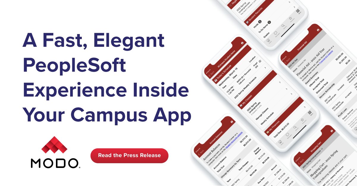 Modo Labs on Twitter: "Empower your students to succeed with a fast, elegant PeopleSoft ...