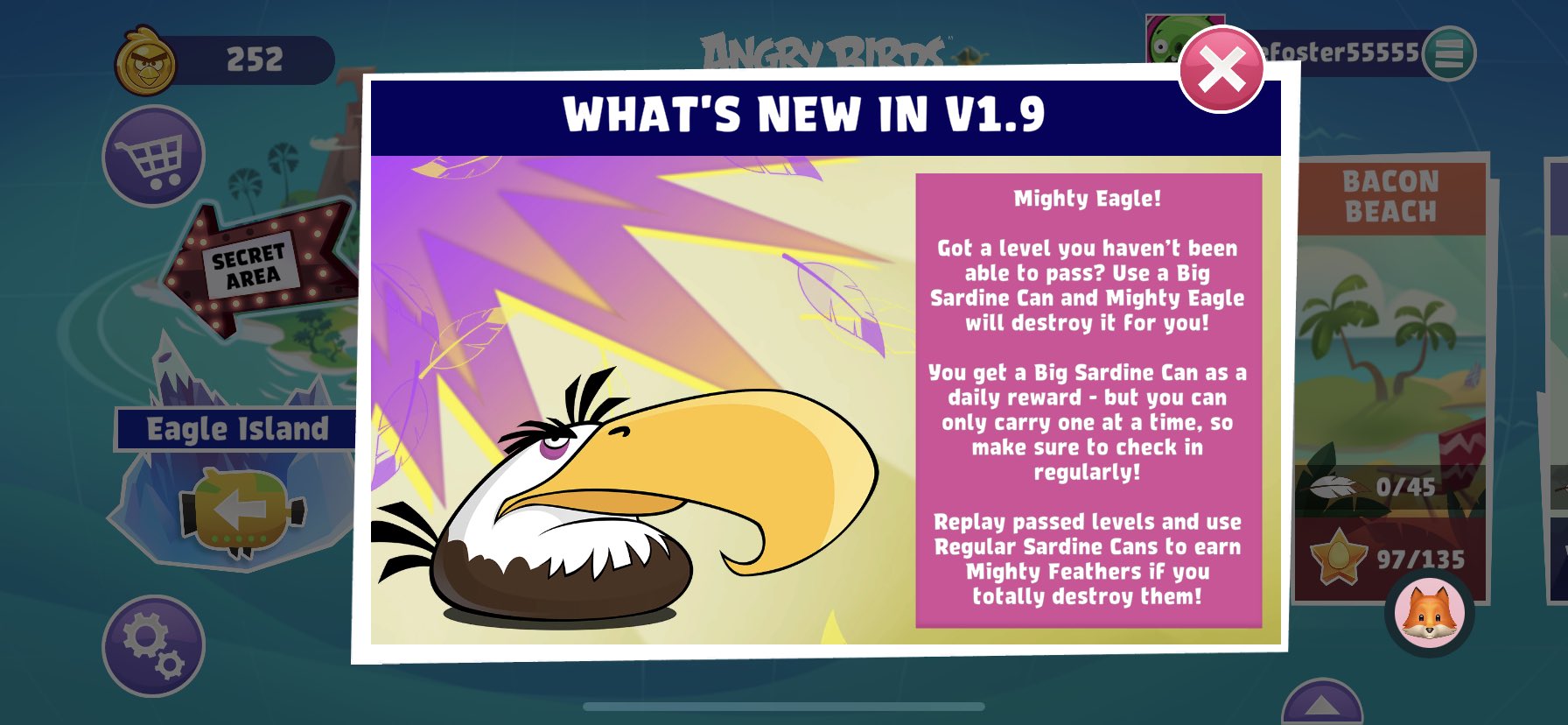 Angry Birds Epic Mighty Eagle