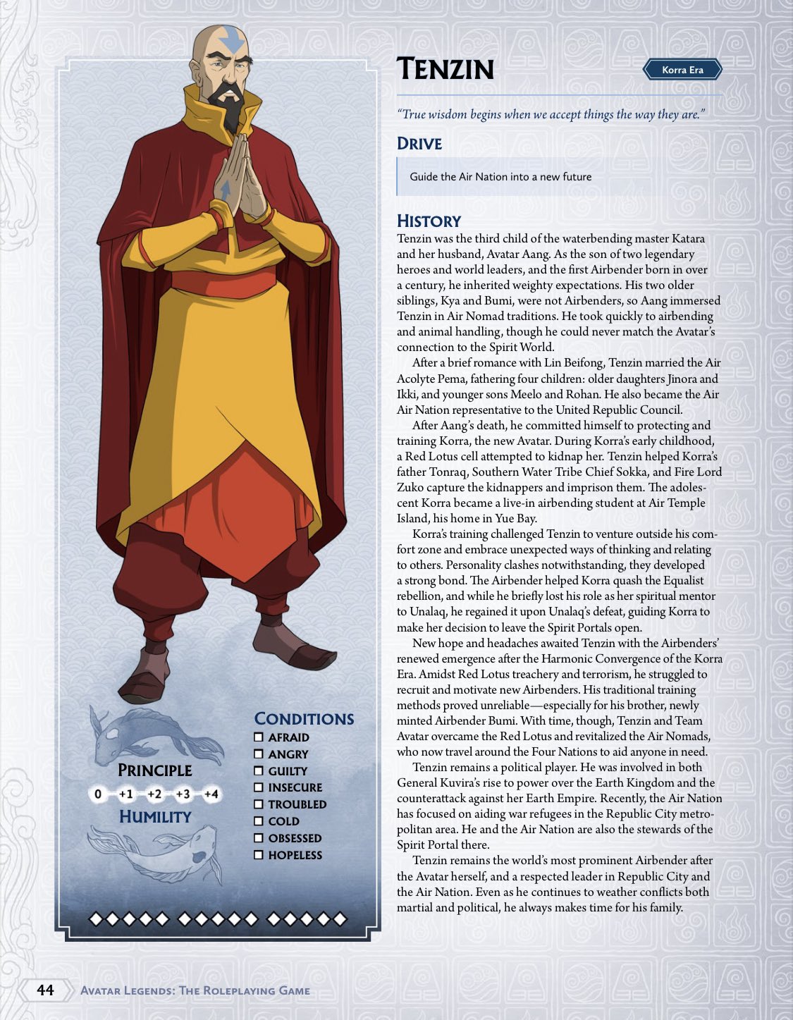 Legend Of Korra Tenzin